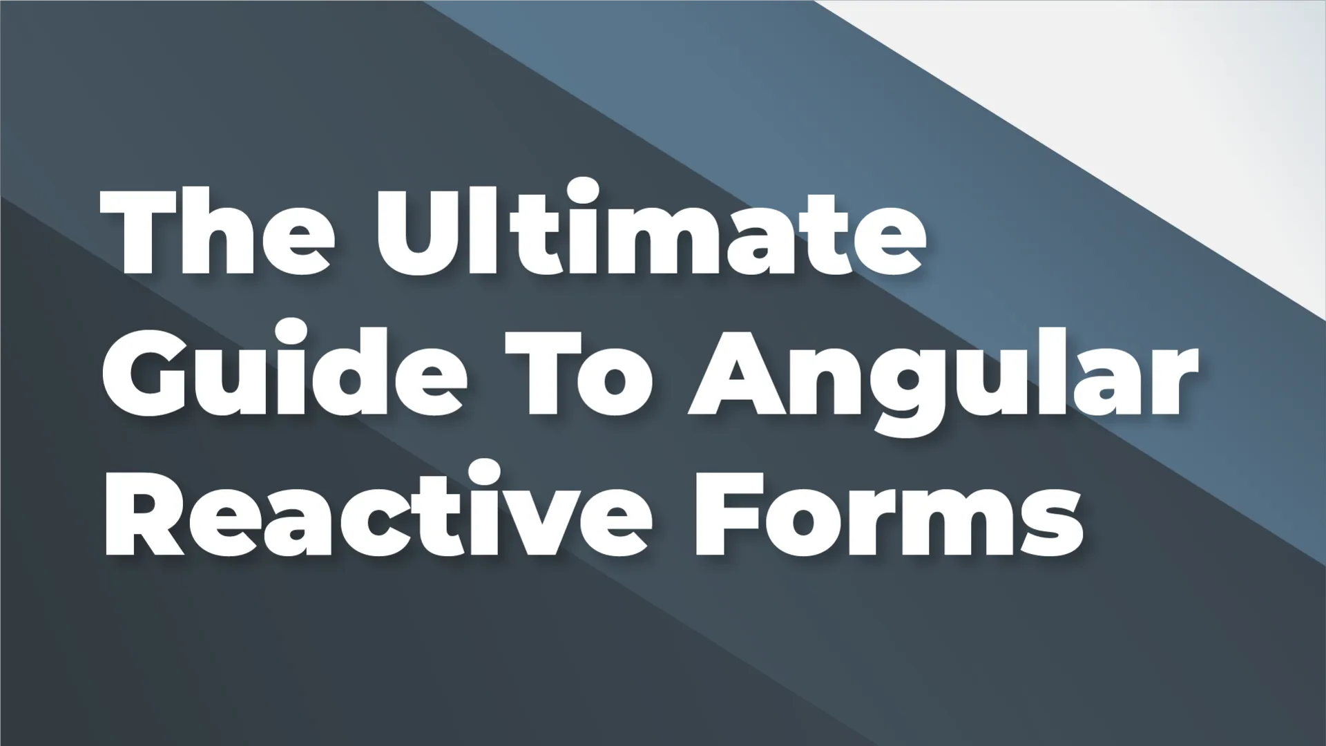 The Ultimate Guide To Angular Reactive Forms - Briebug Software The Ultimate Guide To Angular Reactive Forms - Briebug Software